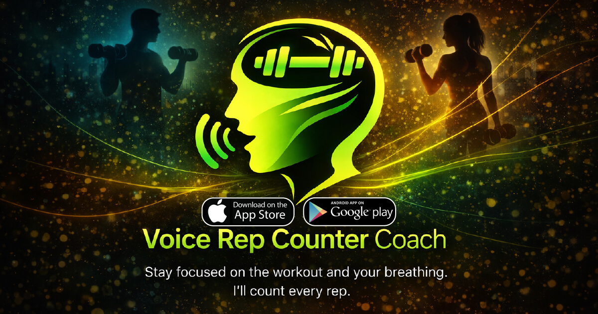 Voice Rep Counter Coach - Hands-Free Workout Timer & Interval Coach